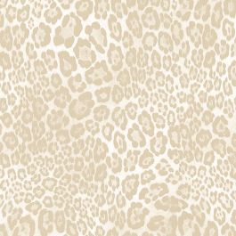 Shades of Beige Cheetah Print Wallpaper G67464 Norwall