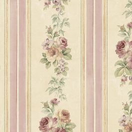 Small Rose Stripe Wallpaper CG28802 Norwall