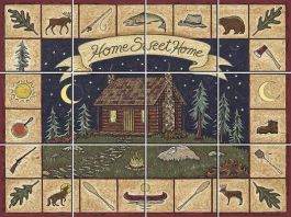Do It Yourself Log Cabin Sampler IdeaStix Mural