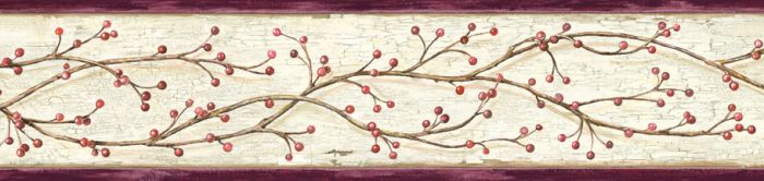 Chesapeake BBC44614B Pennsylvania Red Winterberry Branches Trail Border