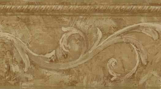 Beige Architectural Design Border | Wallpaper & Border