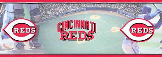 Cincinnati Reds Wallpaper Border