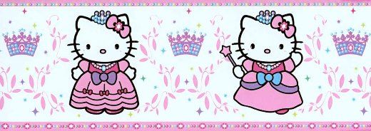 Hello Kitty Pink Princess Wall Border BT2767BD