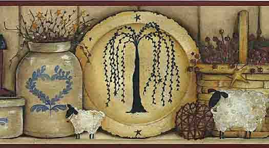 Black Country Crock Wallpaper Border CN1128BDB