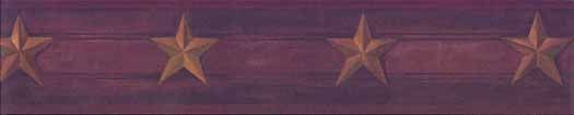 Primitive Rustic Star Wallpaper Border JN1734BD
