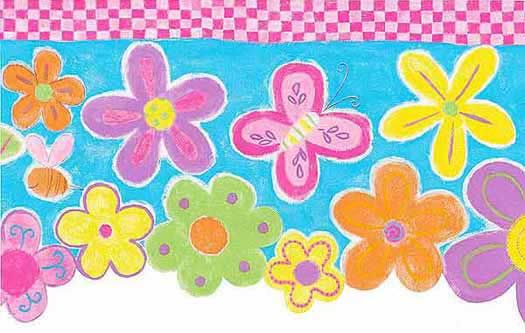 Flower Power Wallpaper Border