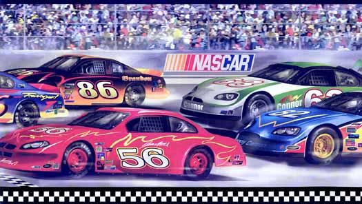 Race Track Wallpaper Border