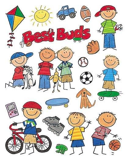 Best Buds Wallpaper Cutouts | Wallpaper & Border