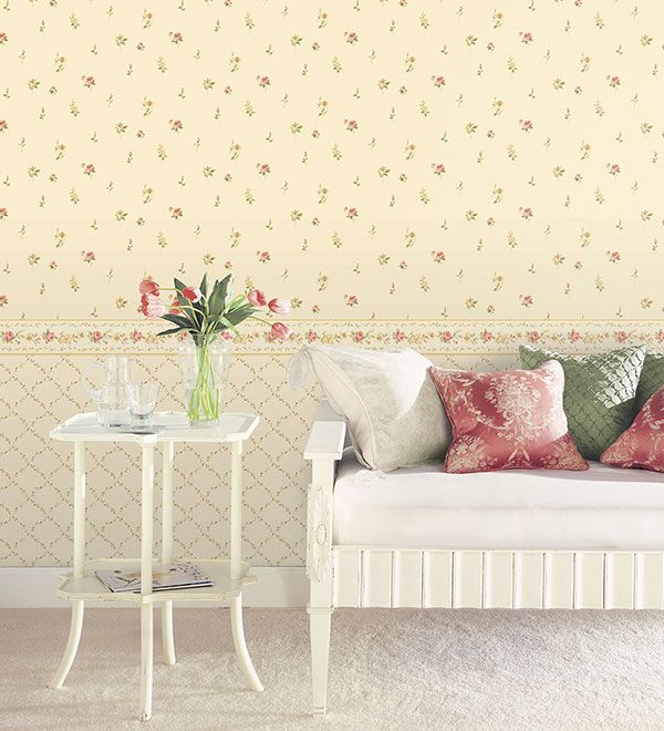 Red Rose Wallpaper Border PP79454 Norwall