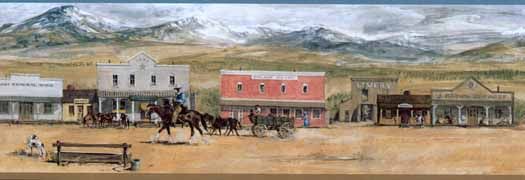Frontier Town Wall Paper Border