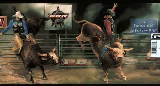 Pbr Bull Riding Logo Wallpaper